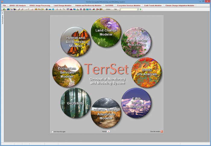 TerrSet. Sistema para el análisis y seguimiento de datos geoespaciales ...