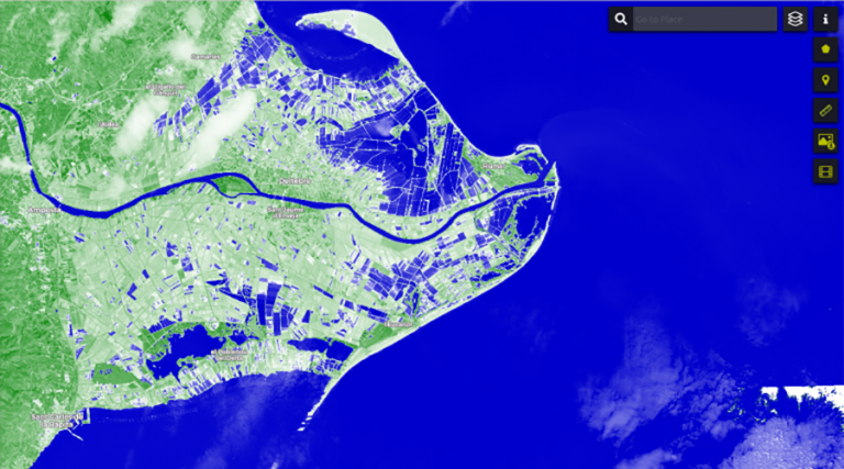 Visualización de imágenes de satélite