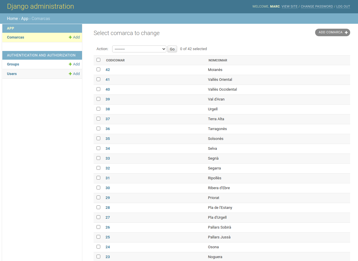 Geolocalización con GeoDjango - UNIGIS