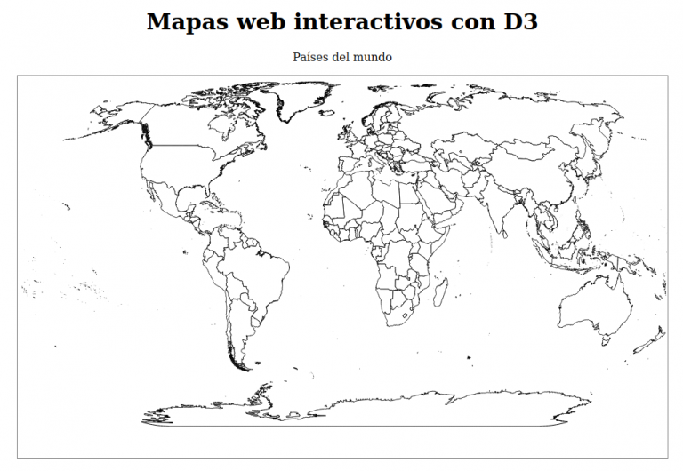 Desarrollo de un mapa web interactivo con la librería d3